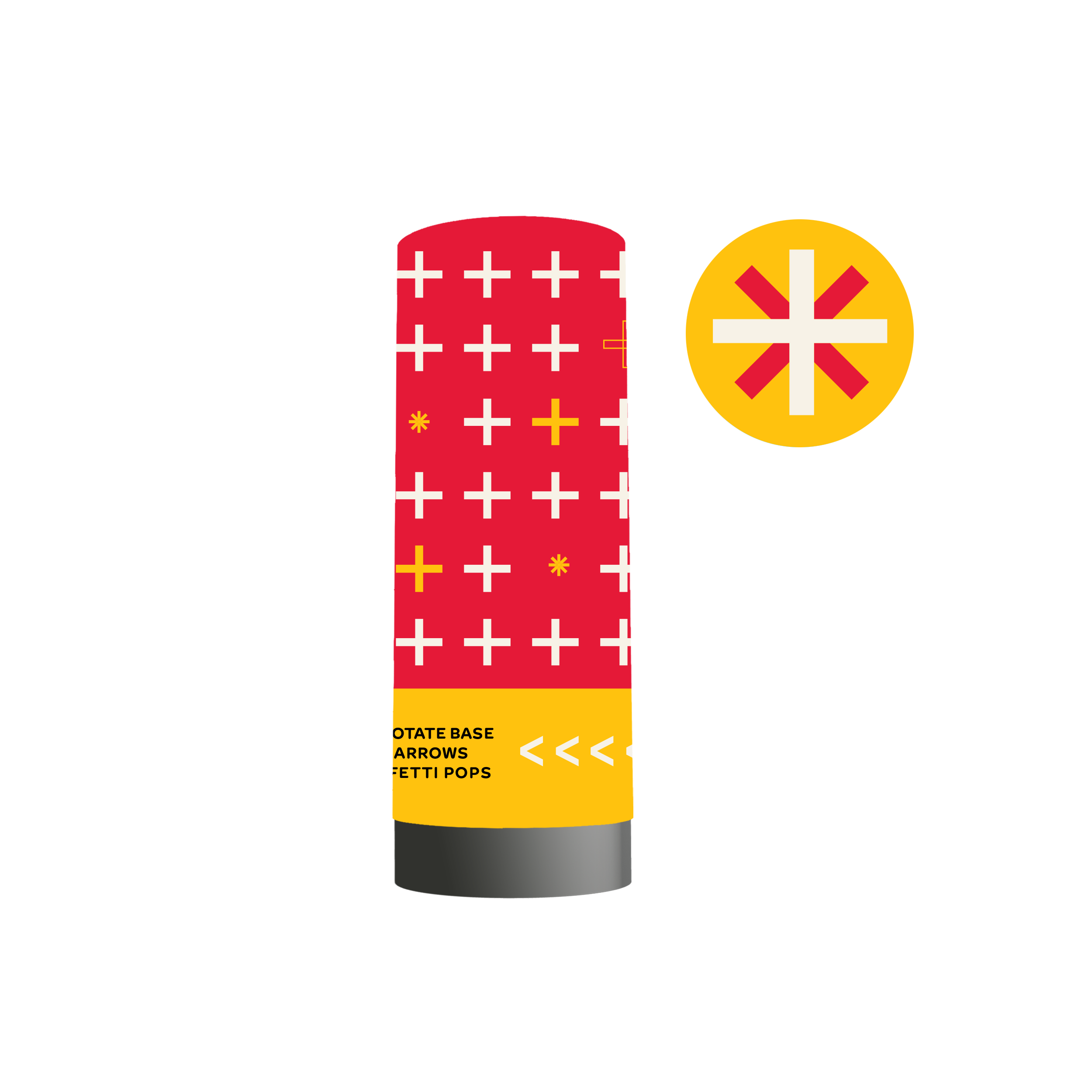 Red/Yellow Confetti Popper – Emergency Confetti